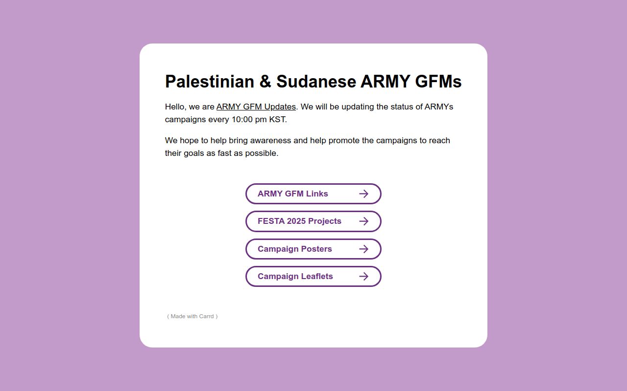 Palestinian & Sudanese ARMY GFMs